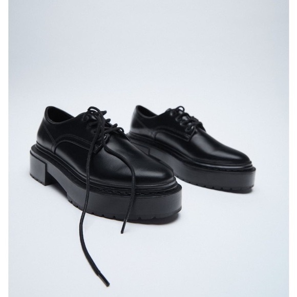Zara | Shoes | Zara Lug Sole Lace Up Loafer | Poshmark